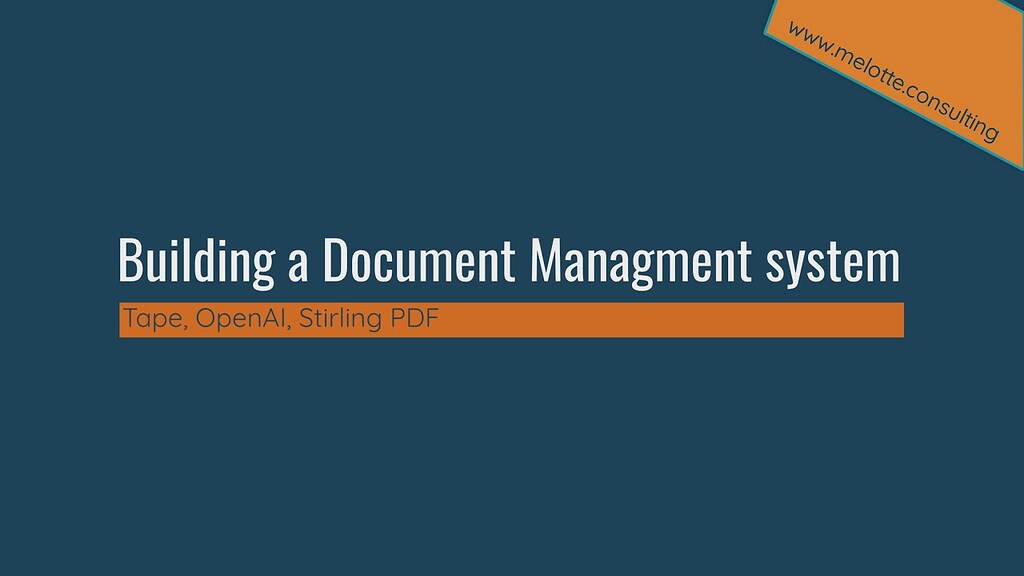 Automating Document Workflows with Tape, macOS Folder Actions, and OpenAI - 🏗️ Showcases ...